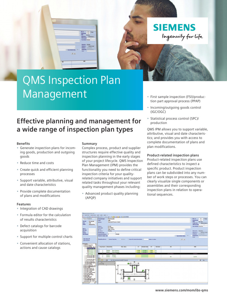QMS Inspection Plan Management Overview | PDF | Product Lifecycle ...