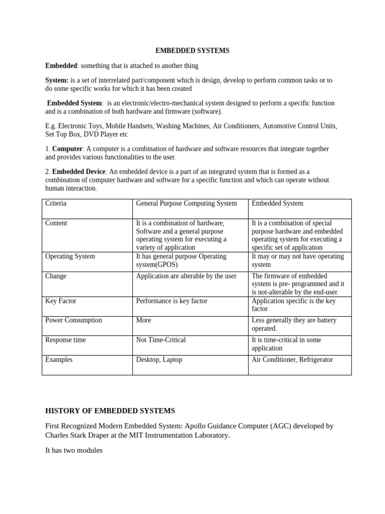Embedded Systems | PDF | Microcontroller | Embedded System