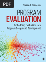 Program Evaluation Embedding Evaluation into Program Design and Development (1st Edition ...