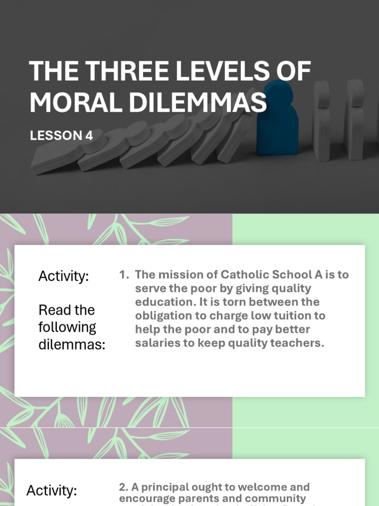 Understanding Moral Dilemmas: Types and Examples | PDF | Social Psychology