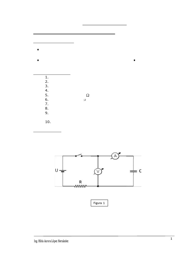 Práctica 3. Carga y Descarga de Un Capacitor | PDF | Condensador ...