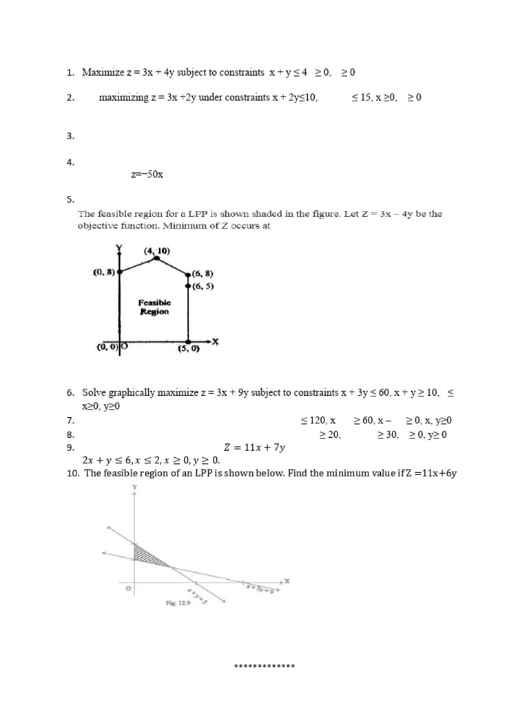g12 Mat Ch12 LPP Basic | PDF
