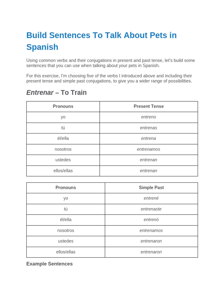 Frases en Español sobre Mascotas | PDF