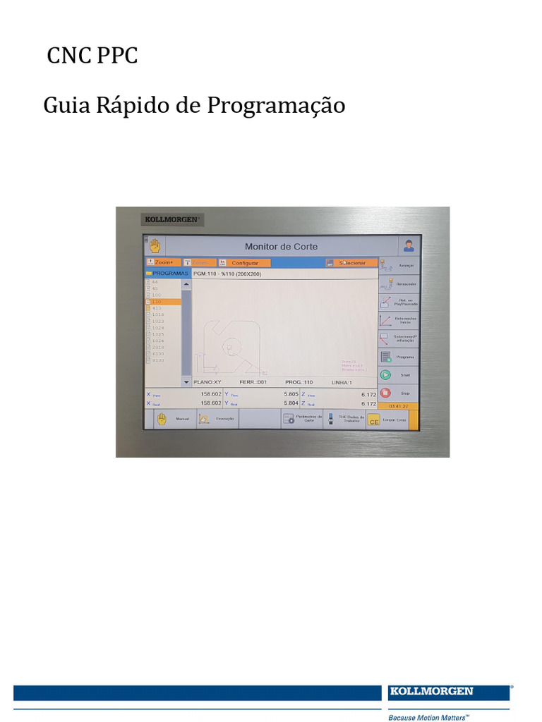 Guia de Programação CNC ISO G Codes | PDF | Sistema de coordenada ...