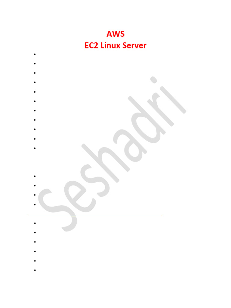 5. AWS EC2-Linux Server | PDF