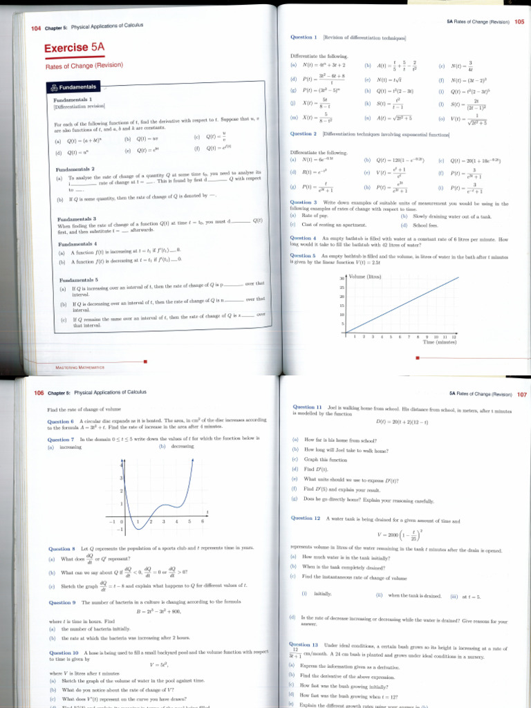 MM - Ch05 Physical Applications of Calculus | PDF
