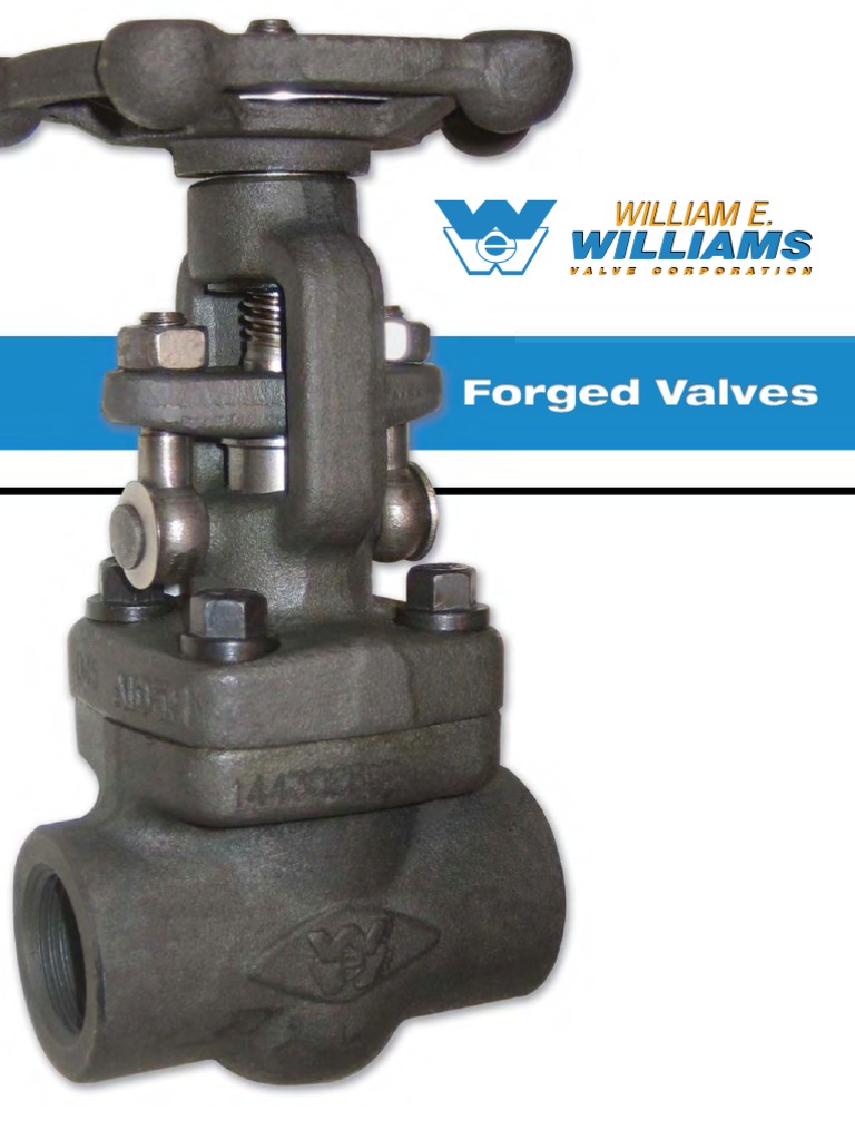 Williams - Válvulas Compuerta Globo Cheque Fundidas A105 | PDF | Valve | Screw