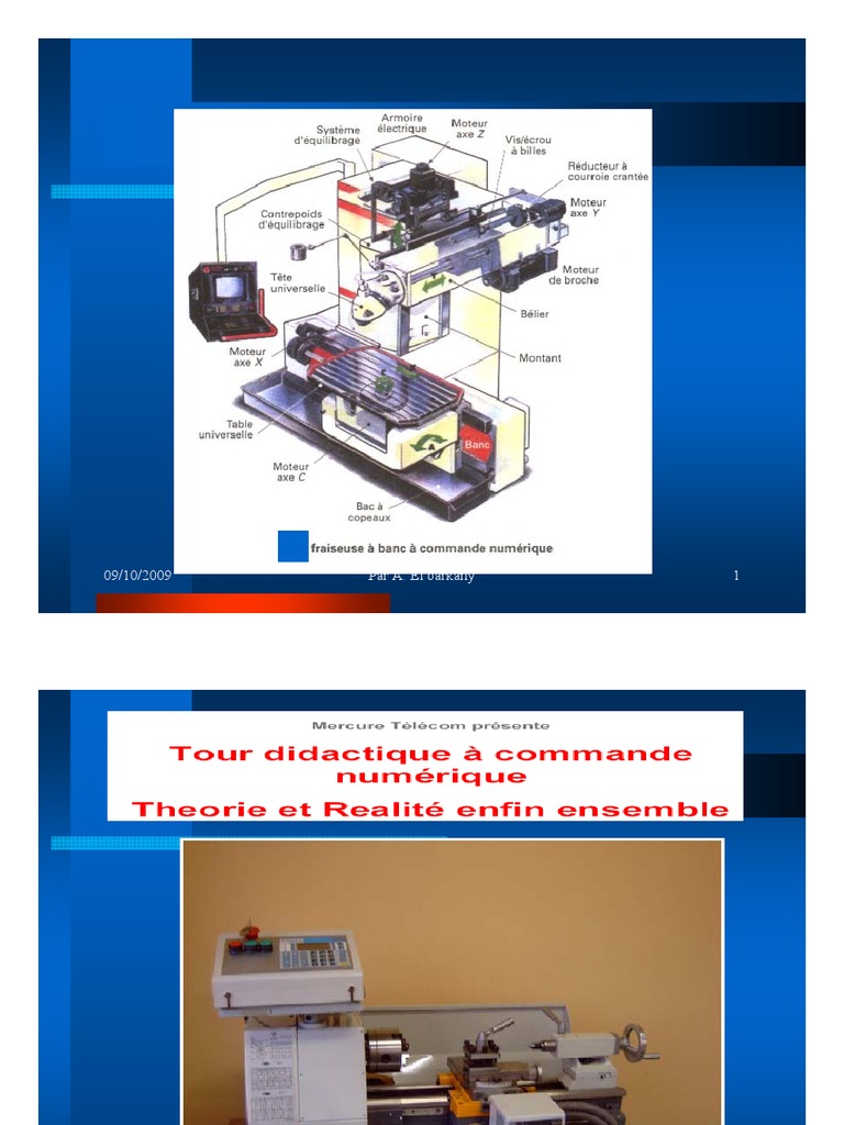 Commande-numerique-Cours | Machine-outil à commande numérique | Usinage