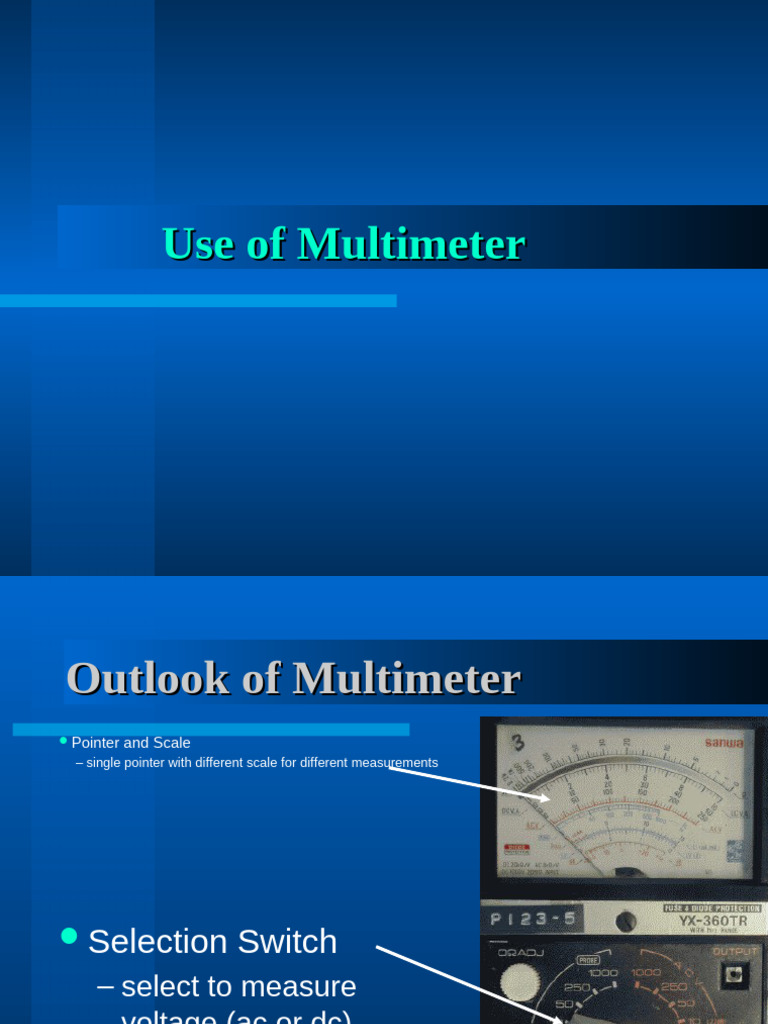 Multimeter Usage Guide and Techniques | PDF