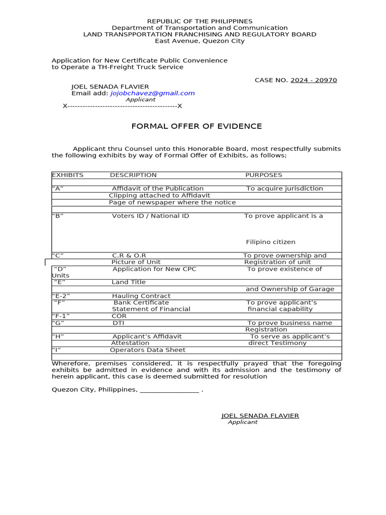 Foe New CPC TH Joel Senada Flavier | PDF | Affidavit | Evidence