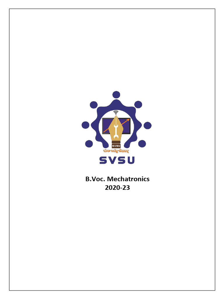 Batch 2020-23 B.voc (Mechatronics) | PDF | Engineering
