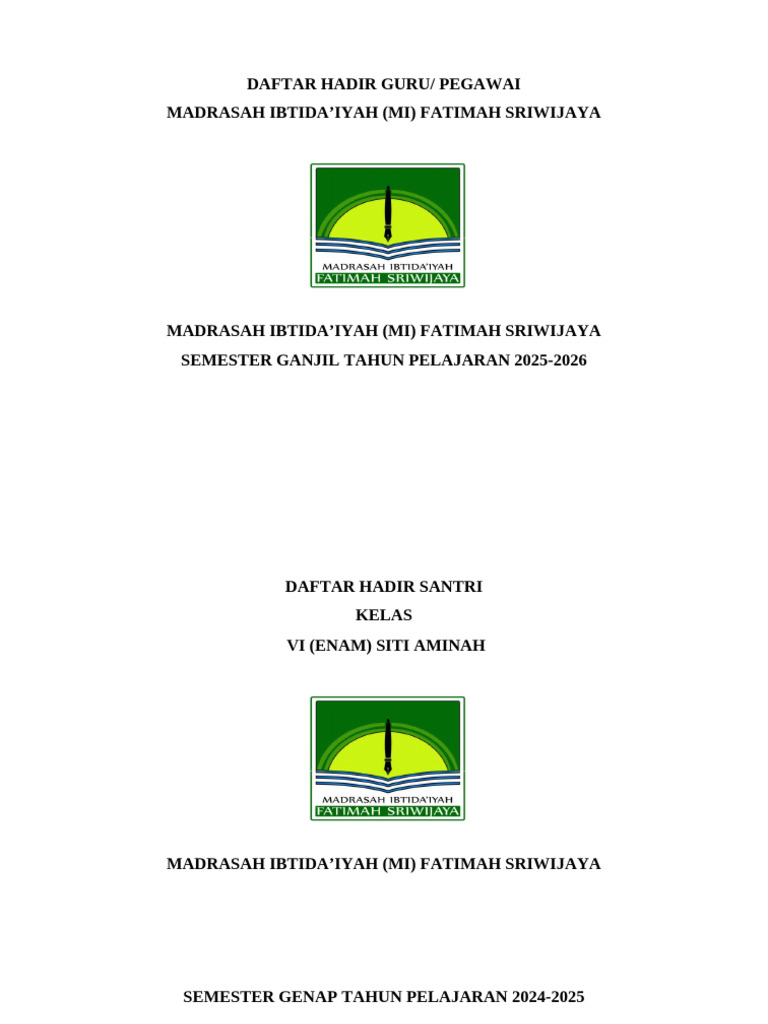 Cover Absen Guru | PDF