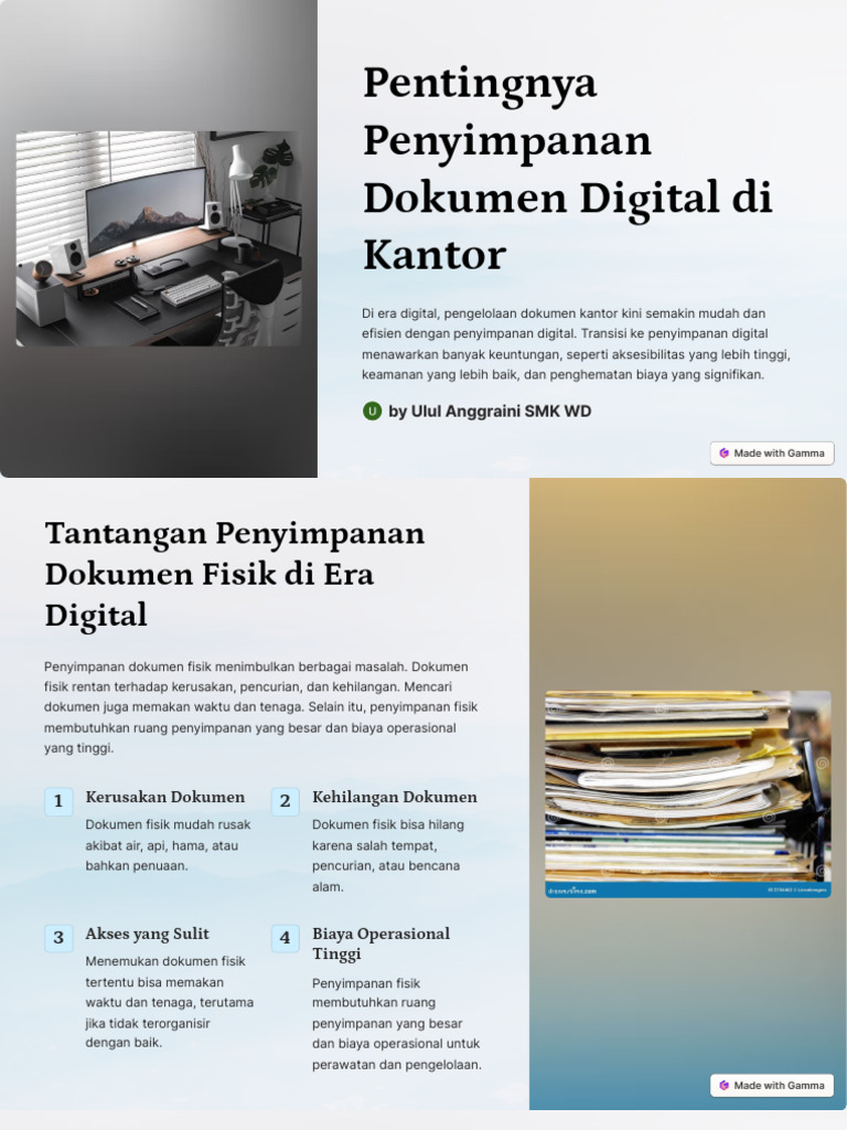 Keunggulan Penyimpanan Dokumen Digital | PDF