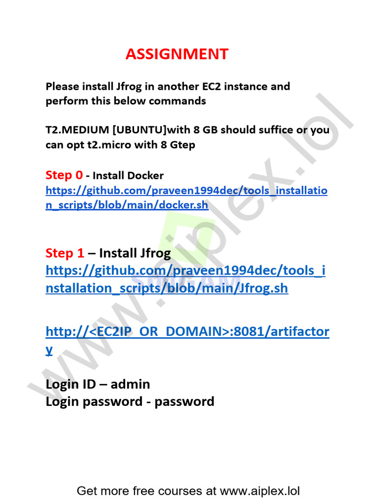 Assignment1 - Jfrog and Java Integration | PDF