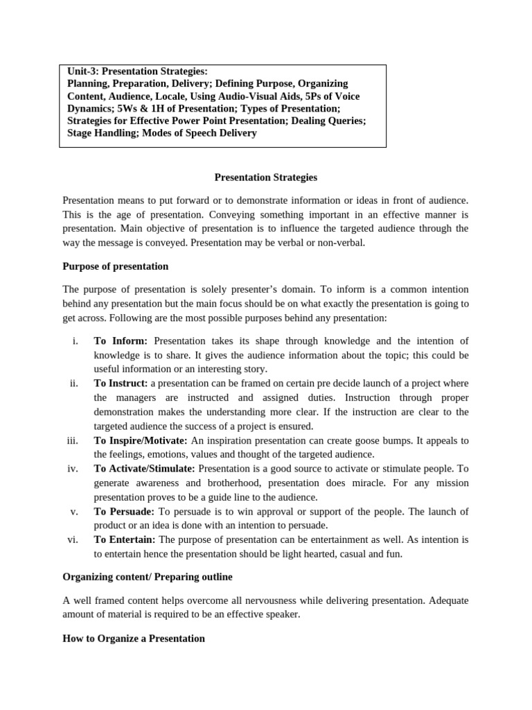 TGE203 UNIT3 | PDF | Microsoft Power Point | Nonverbal Communication
