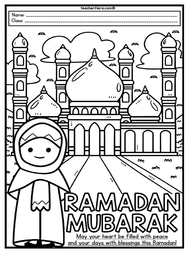 Ramadan Colouring Sheets 2025 1 | PDF