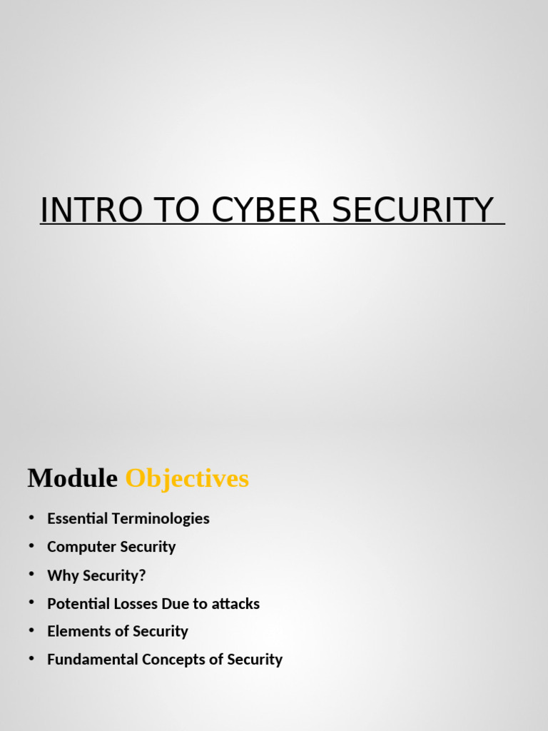 Essential Cyber Security Overview | PDF | Security | Computer Security