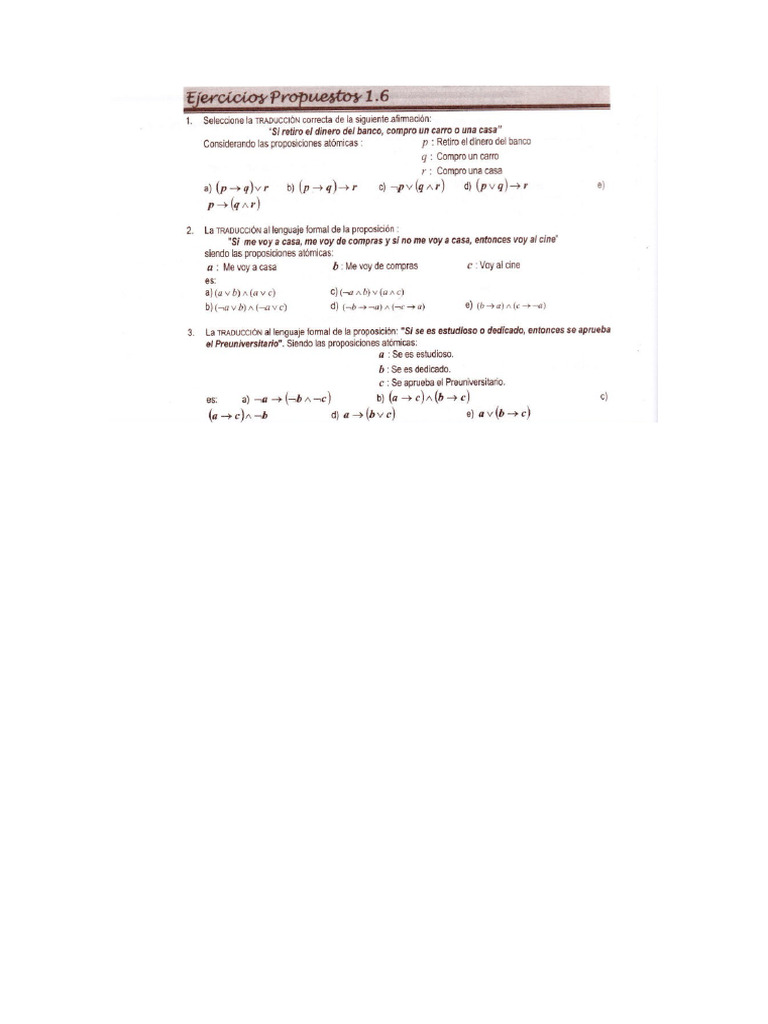 Algebra de Proposiciones | PDF
