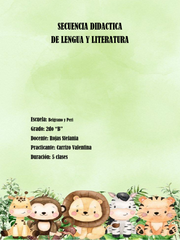 SECUENCIA DIDACTICA LyL 2025 Mod | PDF | Aprendizaje