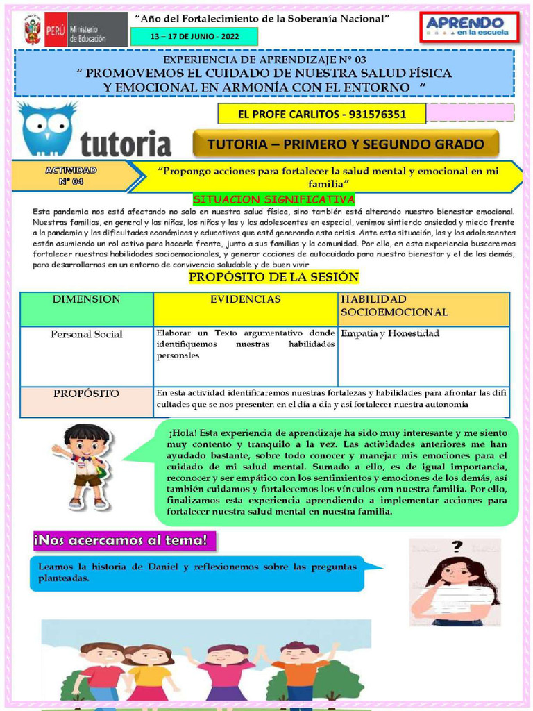 TUTORIA 1°y2° Actv.04 - EDA 3 - Archivos JOSEPH PONCE | PDF