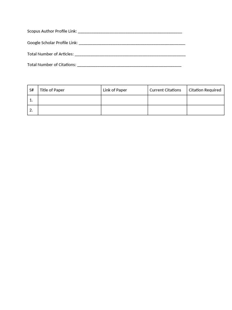 Citations Requirements Format | PDF