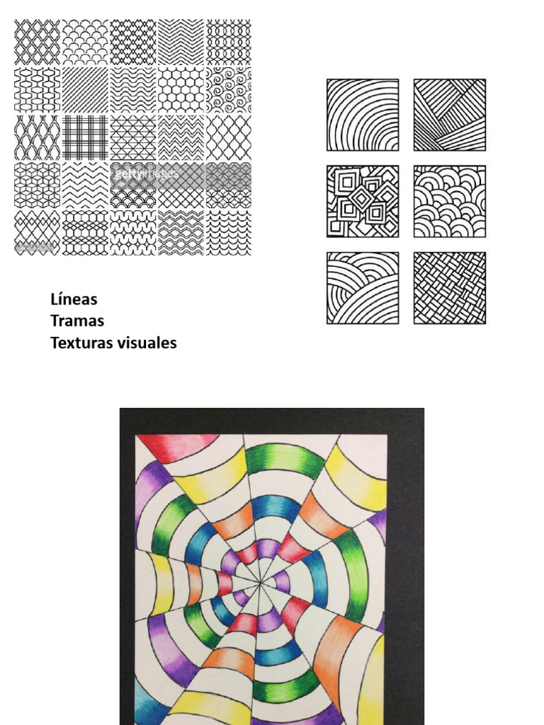 Lineas, Tramas y Texturas Visuales. | PDF