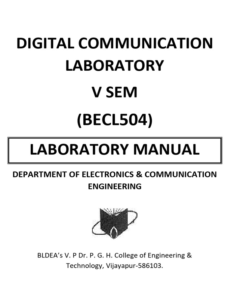 BECL504 DC Lab Manual MSD | PDF | Detector (Radio) | Code