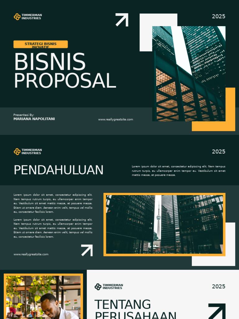 Hijau Dan Putih Modern Minimalis Bisnis Proposal Presentasi | PDF