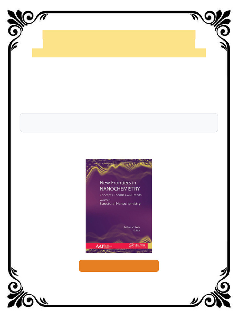 New Frontiers in Nanochemistry: Concepts, Theories, and Trends-Volume 1 ...