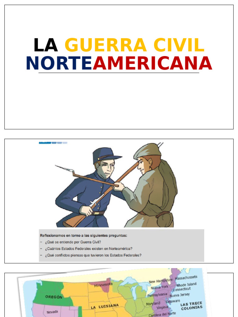 La Guerra Civil Norteamericana | PDF | Guerra civil americana