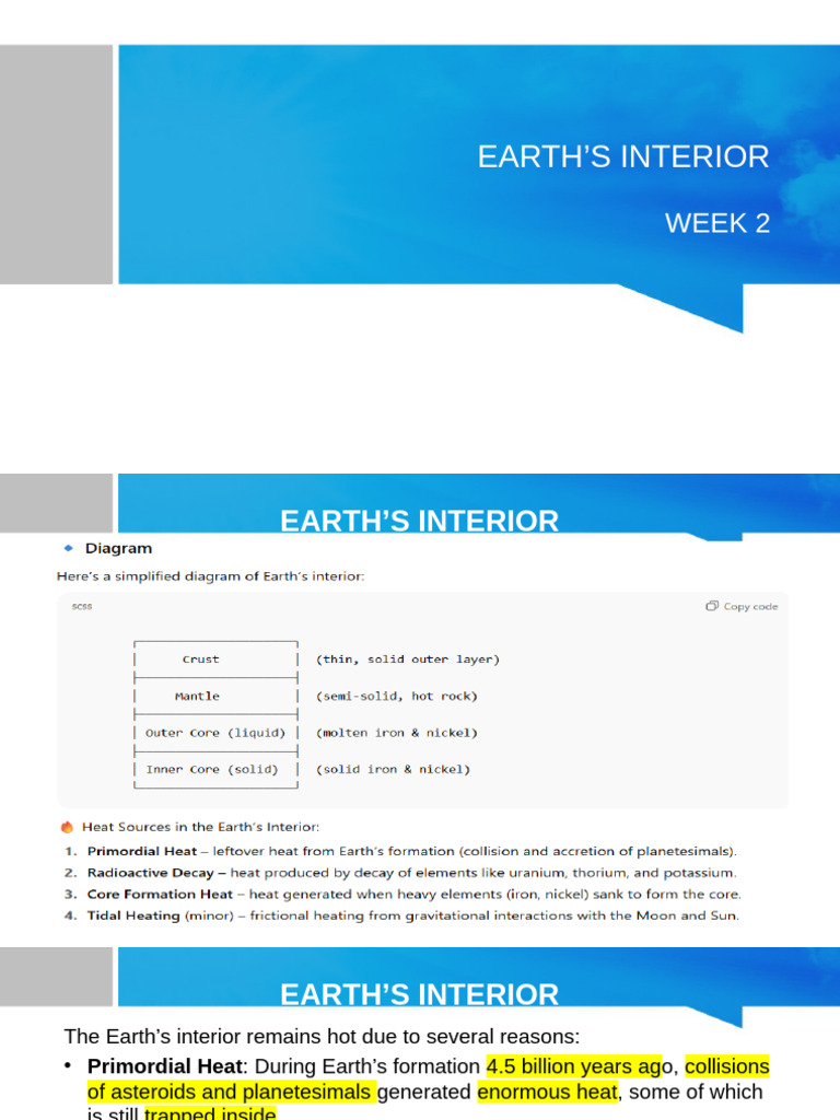 Earths Interior | PDF