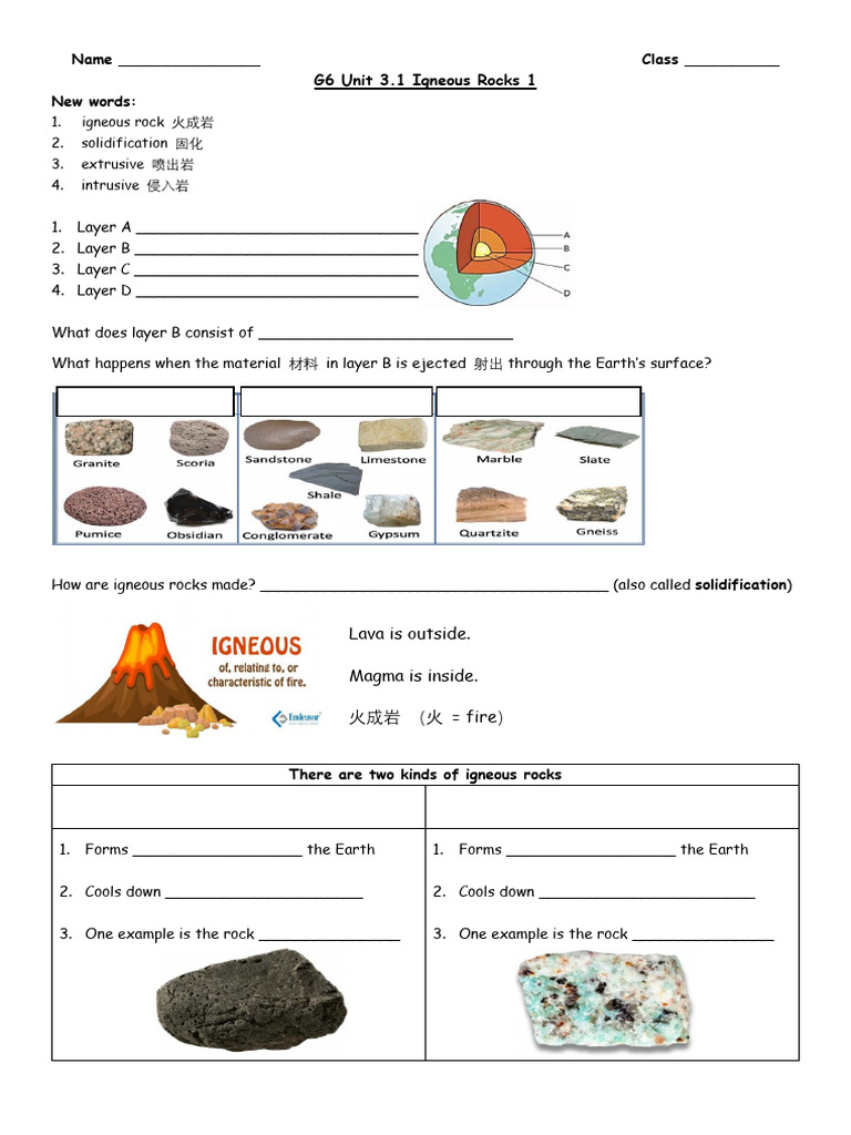Understanding Igneous Rocks for G6 | PDF | Igneous Rock | Rock (Geology)