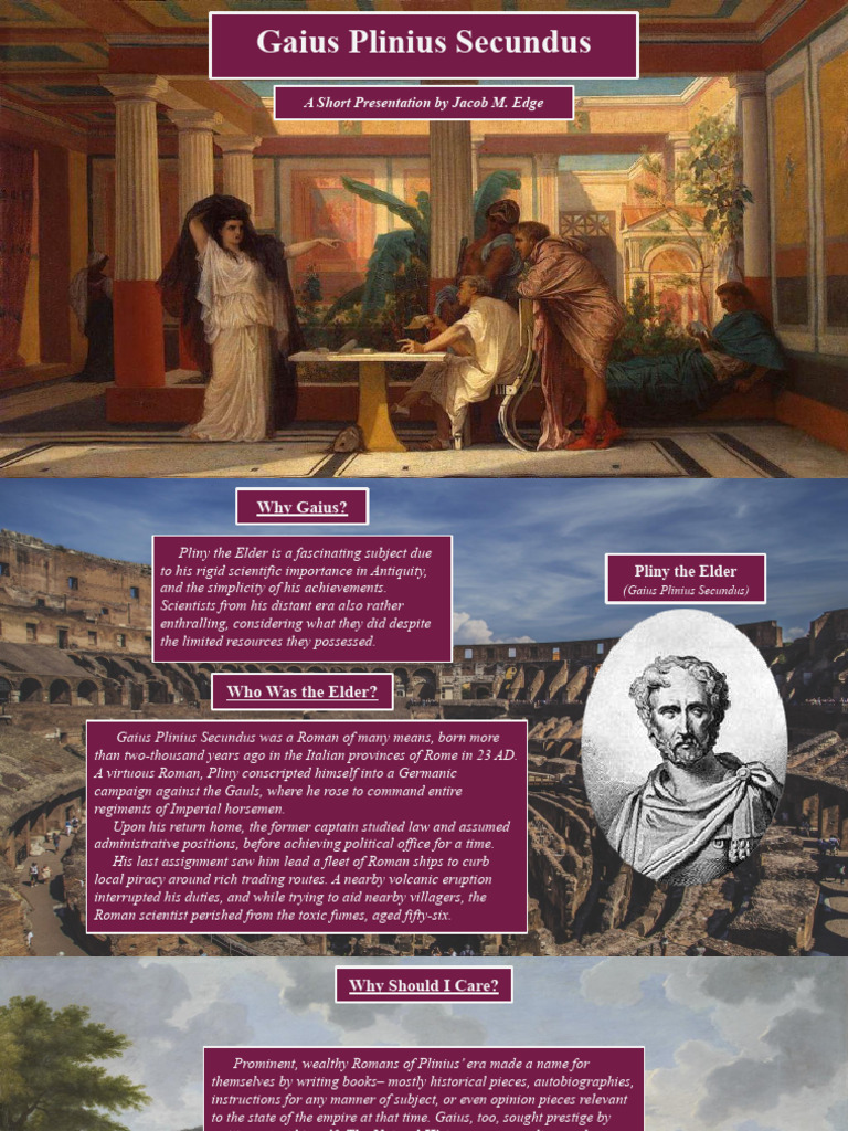 Pliny the Elder: A Roman Scientist's Legacy | PDF