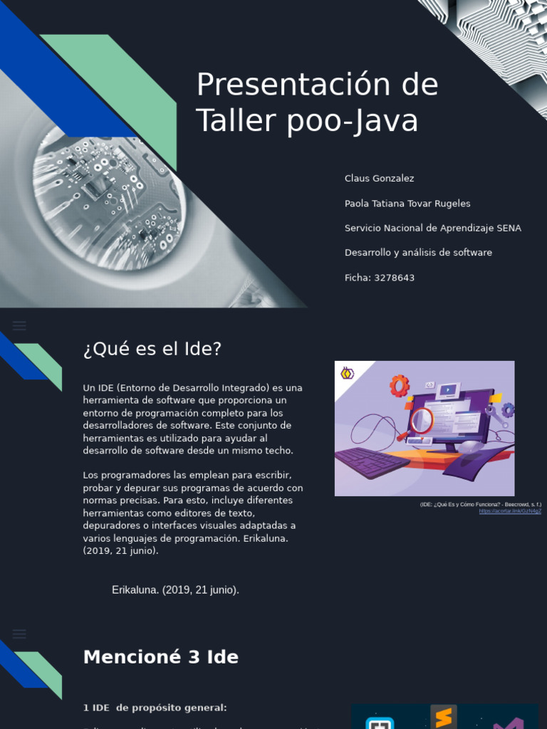 Presentación de Prototipos | PDF | Entorno de desarrollo integrado | Java (lenguaje de programación)