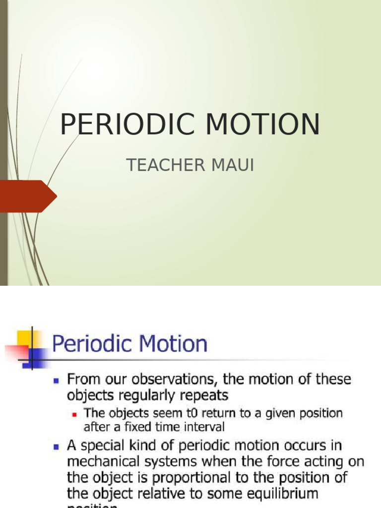 Q2-L4 - Gen Physics - Periodic Motion | PDF