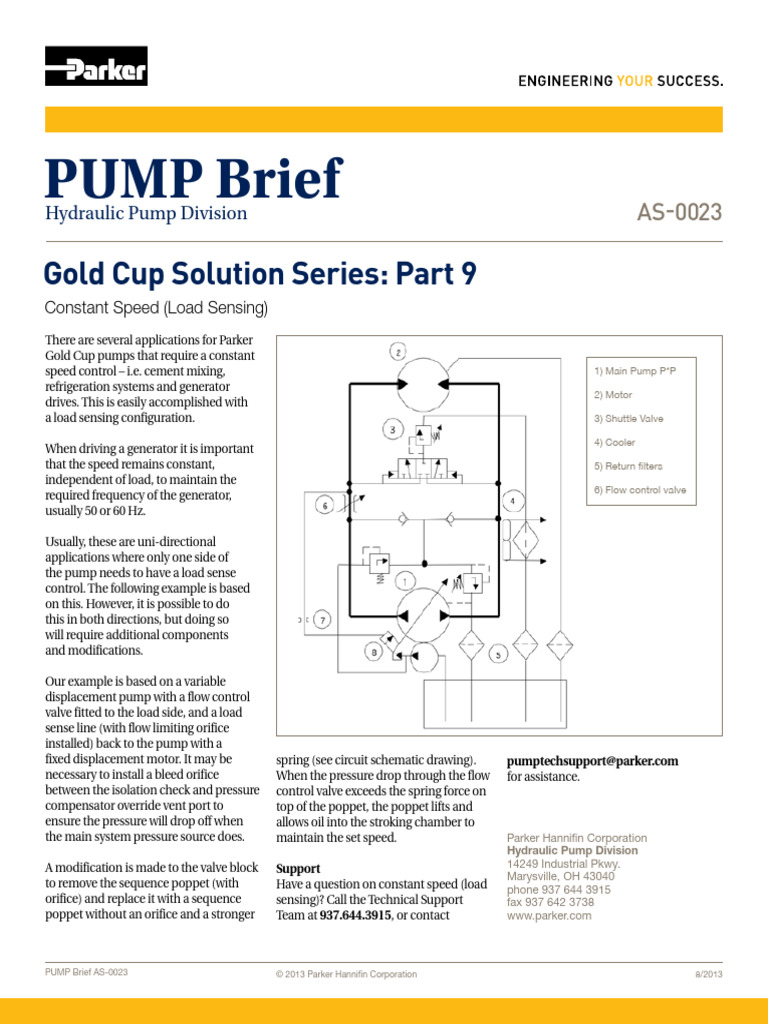 As-0023 - GCSS Constant Speed Load Sensing | PDF | Pump | Valve