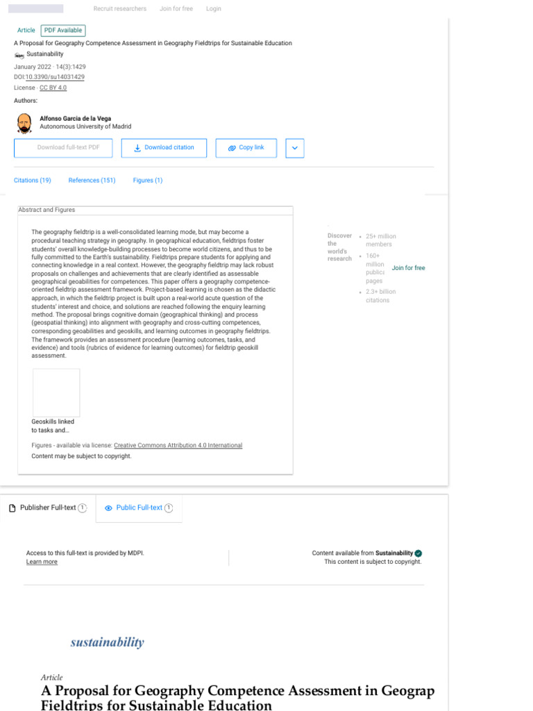 (PDF) A Proposal For Geography Competence Assessment in Geograph | PDF ...