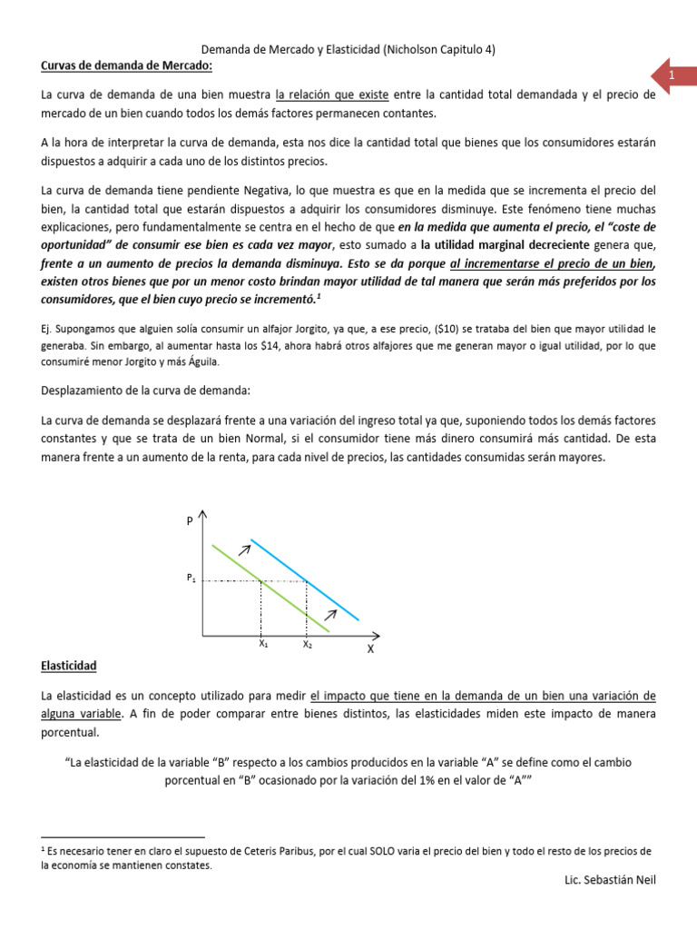 C 04 Demanda de Mercado y Elasticidad 08 2016 | PDF | Elasticidad ...