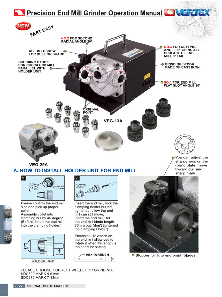 Vertex Endmill Grinder 3 | PDF