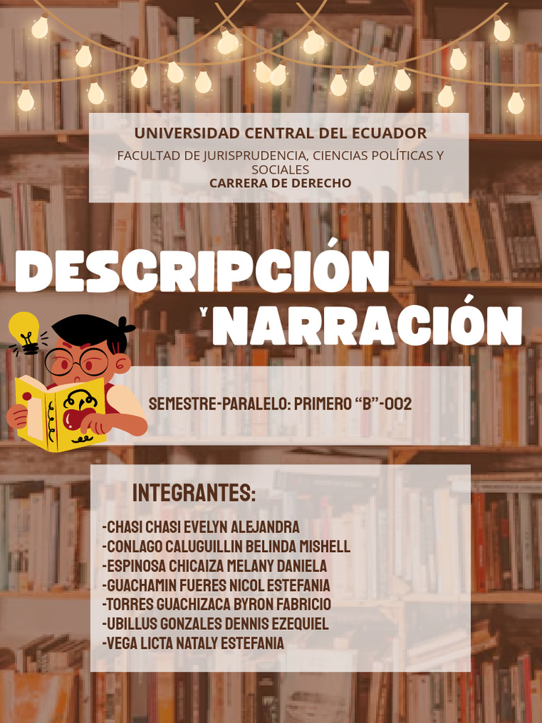 Narración y Descripción en Literatura | PDF | Narración | Verbo