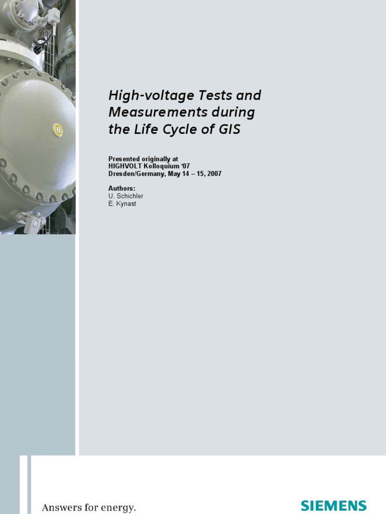 0705 HV Test Measurements | PDF | Insulator (Electricity) | Strength Of ...