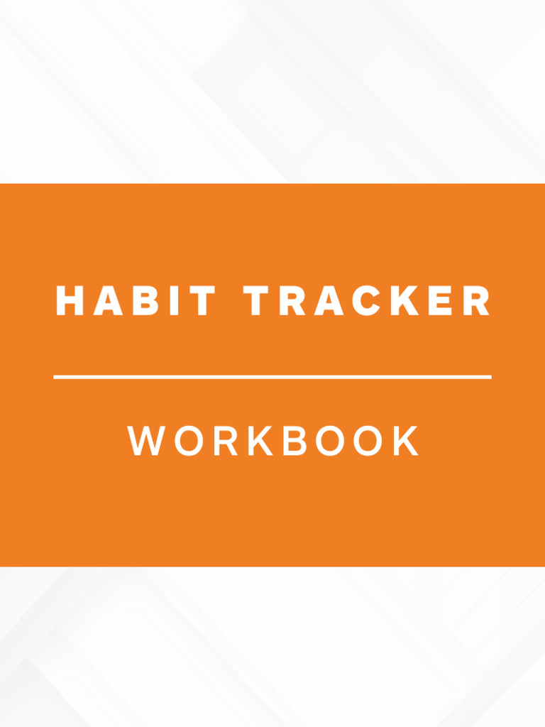 Habit Tracker Workbook for Success | PDF | Habits
