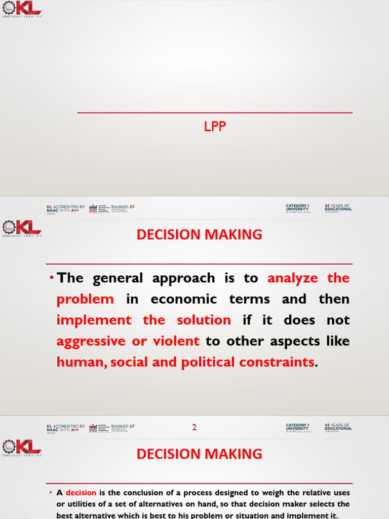 Mathematical Programming for Decision Making | PDF | Mathematical ...
