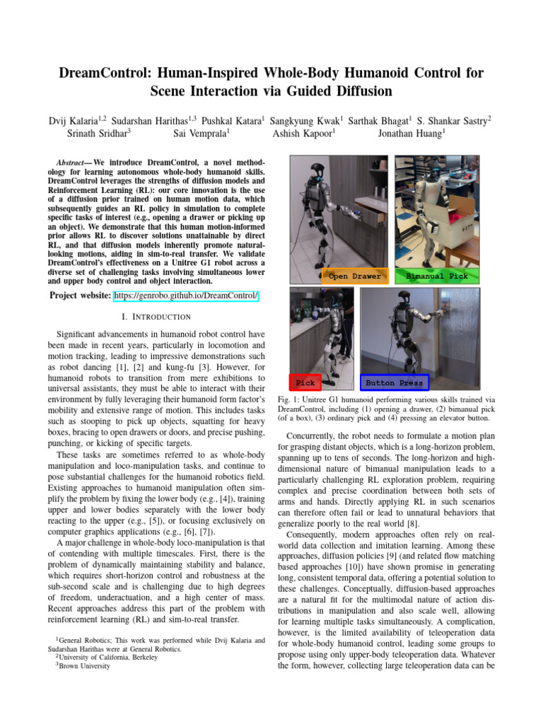 2509.14353v3 - DreamControl - Human-Inspired Whole-Body Humanoid ...