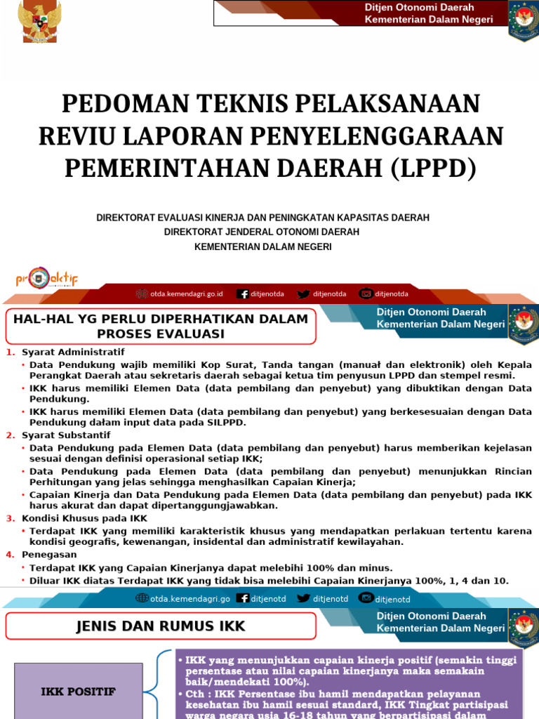 Pedoman Teknis Pelaksanaan EPPD Tahun 2024 Thdp LPPD 2023 -Fix (1) | PDF