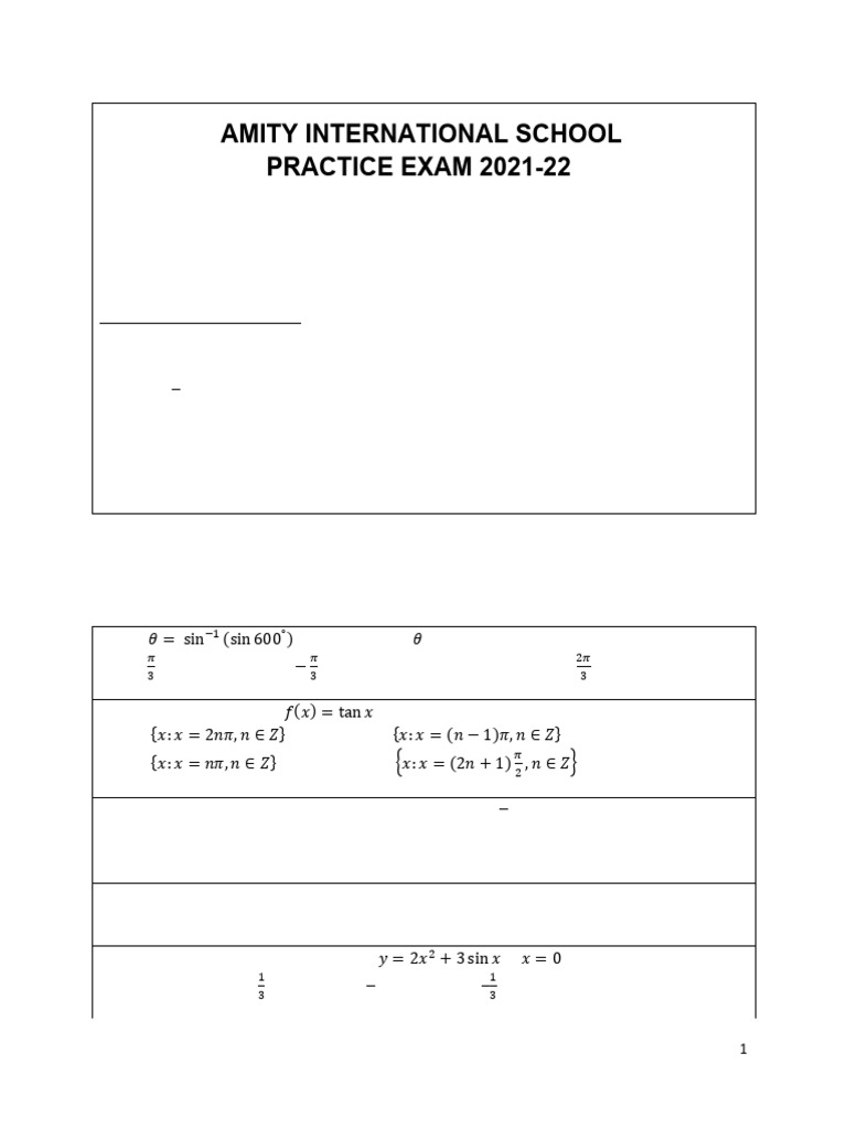 XII Mathematics Practice Paper | PDF | Matrix (Mathematics) | Linear ...