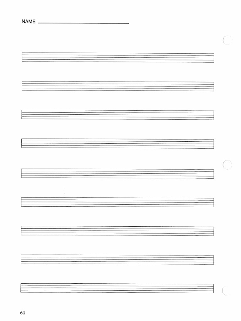 Empty Sheet Music Template | PDF