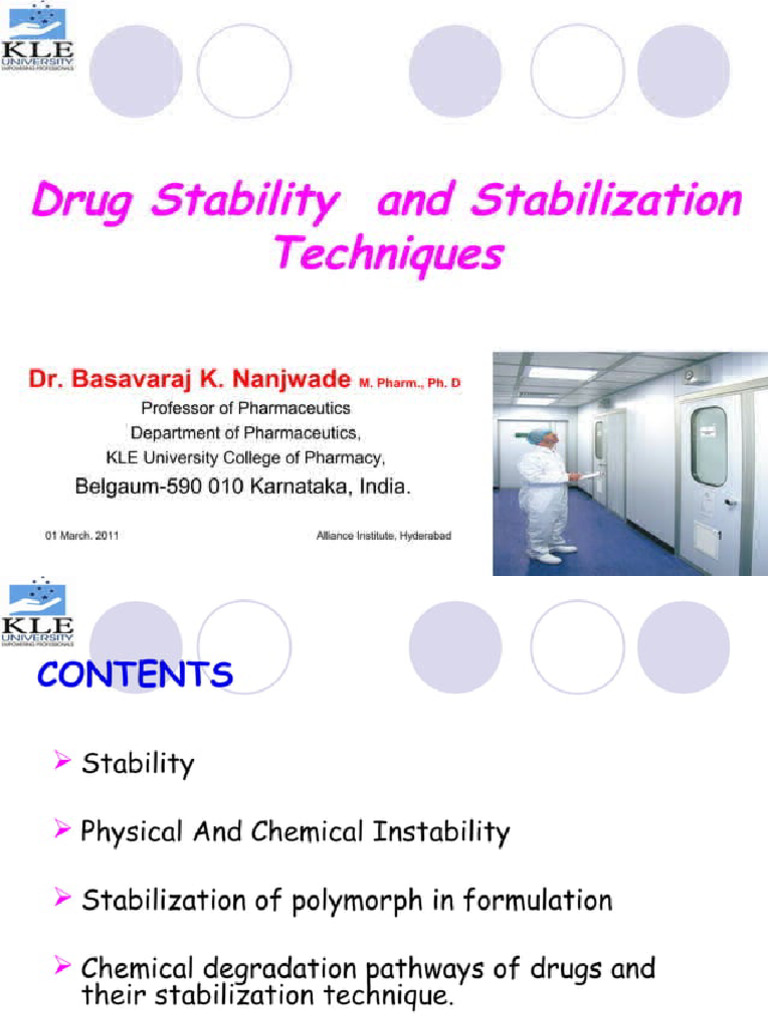 Drug Stability Studies - 1 | PDF