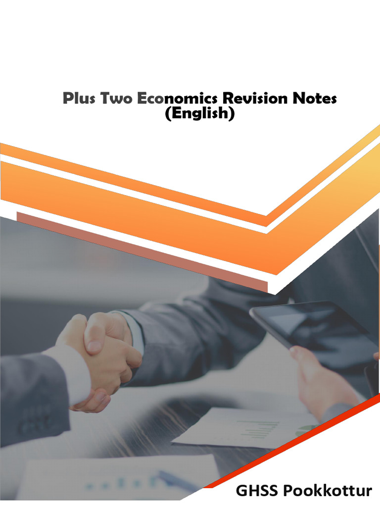 Plus Two Economics Revision Notes - ENG 2023-2nn4 Final Print | PDF ...