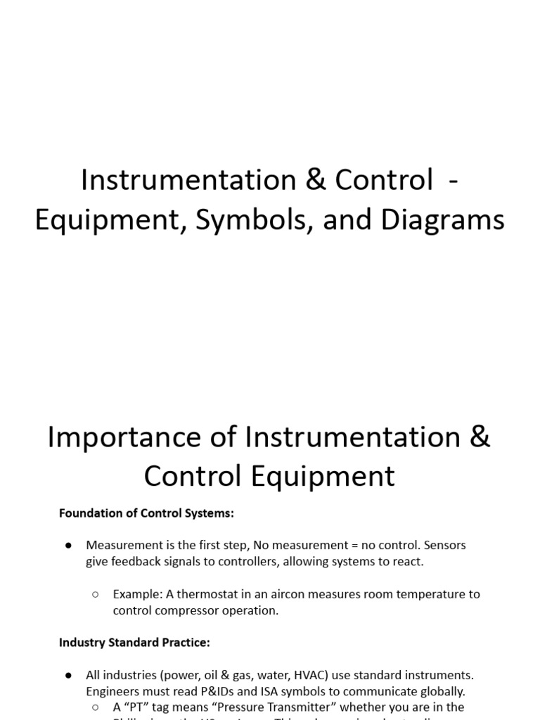 Instrumentation & Control Basics Guide | PDF | Instrumentation ...